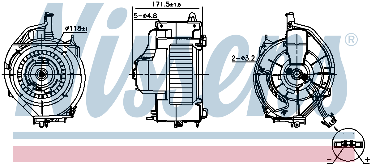 Nissens Cabin Fan Blower Motor 87478 – ARKS4Cooling.com